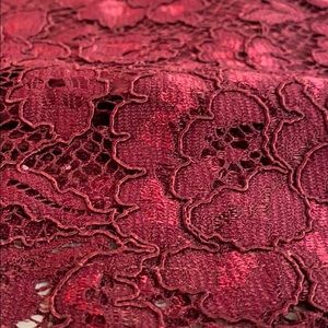 Forever 21 | Dresses | Womens Maroon Lace Skater Dress Size Medium ...
